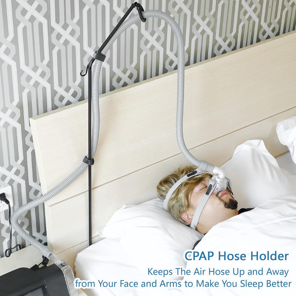 CPAP Hose Holder - CPAP Hose Hanger for Bed Avoid Tangling and Prevent ...